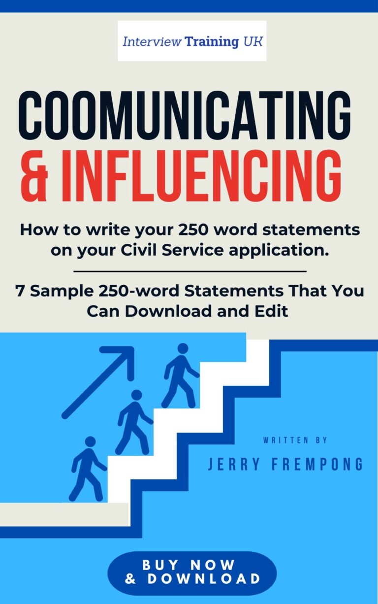 Communicating and Influencing Civil Service Example Answers - Interview ...